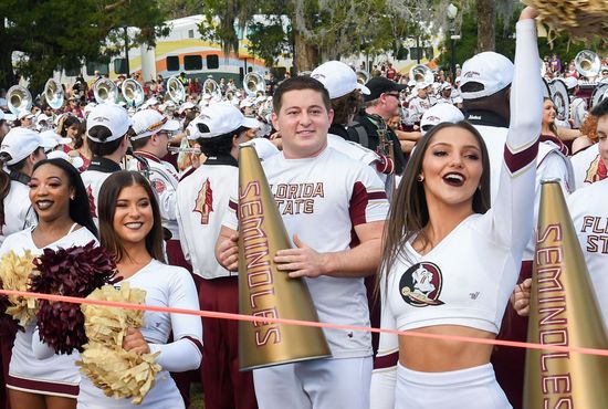 Florida State University Cheerleaders Perform Battle Editorial Stock ...