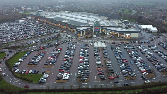 Tesco Extra Serpentine Green Shopping Centre Editorial Stock Photo ...