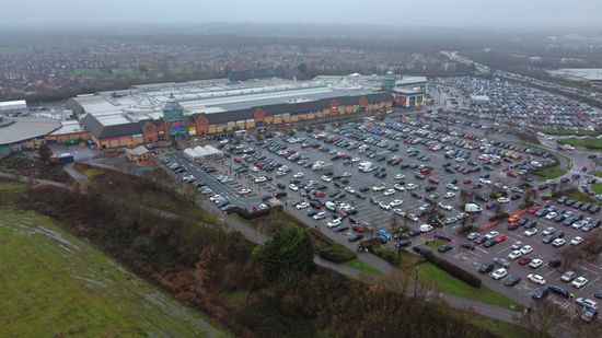 Tesco Extra Serpentine Green Shopping Centre Editorial Stock Photo ...