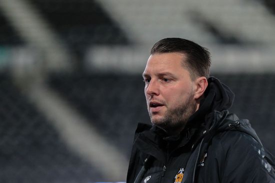 Mark Bonner Manager Cambridge United During Editorial Stock Photo ...