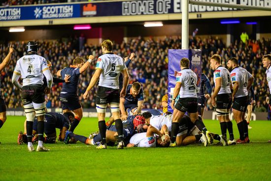 Try 77 Edinburghs Jamie Ritchie Scores Editorial Stock Photo - Stock ...