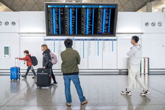Passengers Look Screen Where Airline Checkin Editorial Stock Photo ...