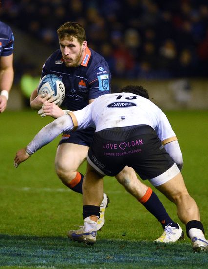 Mark Bennett Edinburgh Rugby Centre Editorial Stock Photo - Stock Image ...