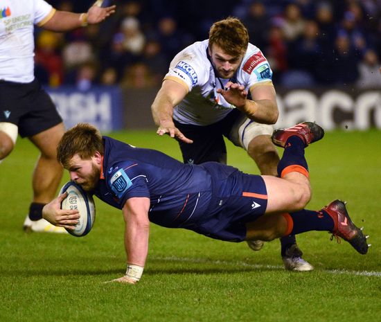 Boan Venter Edinburgh Rugby Prop Tackled Editorial Stock Photo - Stock ...