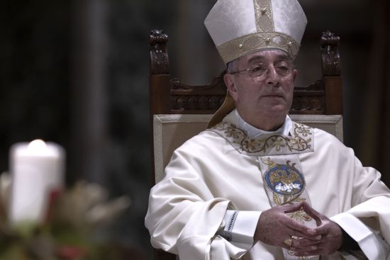 Cardinal Angelo De Donatis Celebrates Mass Editorial Stock Photo ...