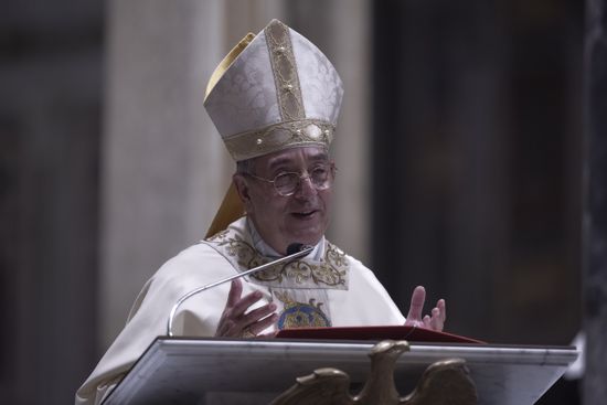 Cardinal Angelo De Donatis Celebrates Mass Editorial Stock Photo ...