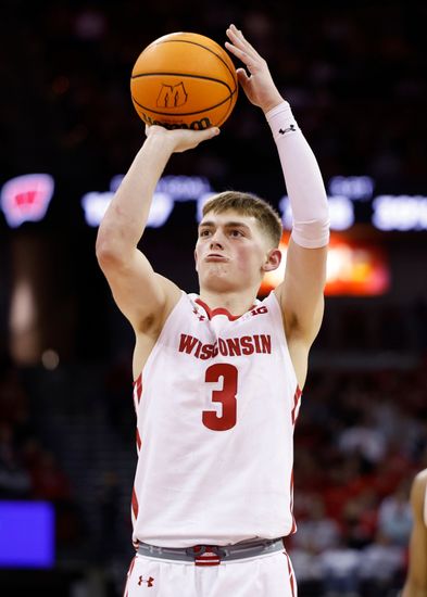 Wisconsin Badgers Guard Connor Essegian 3 Editorial Stock Photo - Stock ...