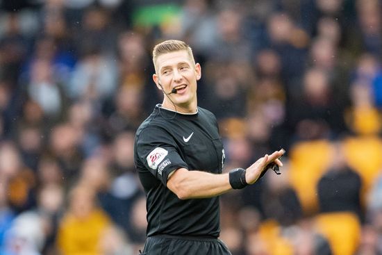 Referee Robert Jones During Premier League Editorial Stock Photo ...