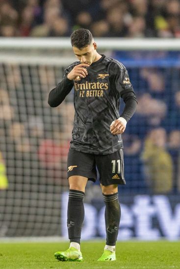 Arsenal Forward Gabriel Martinelli 11 Celebrates Editorial Stock Photo ...