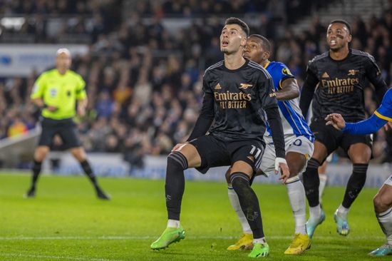Arsenal Forward Gabriel Martinelli 11 Awaiting Editorial Stock Photo ...