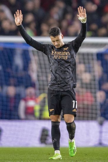 Arsenal Forward Gabriel Martinelli 11 Celebrates Editorial Stock Photo ...