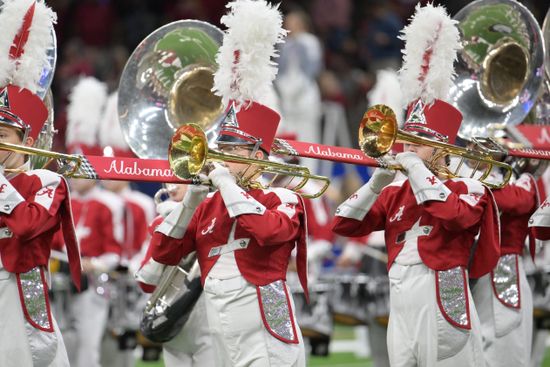 Alabama Crimson Tide Marching Band Performing Editorial Stock Photo ...