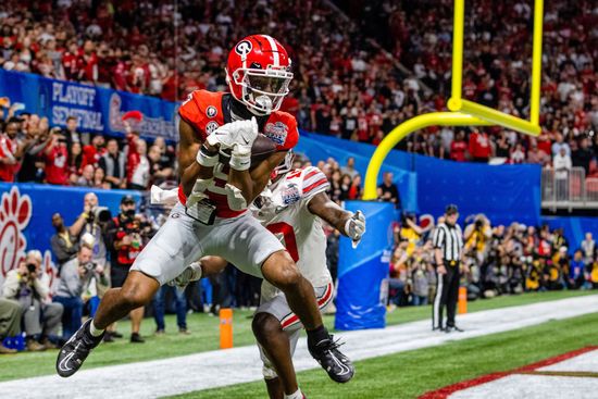Georgia Bulldogs Wide Receiver Adonai Mitchell Editorial Stock Photo ...