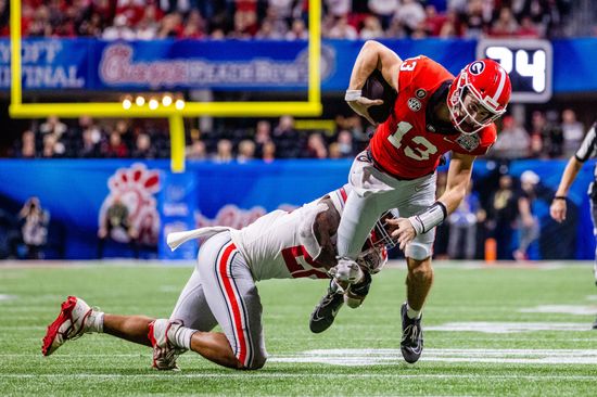 Ohio State Buckeyes Linebacker Steele Chambers Editorial Stock Photo ...