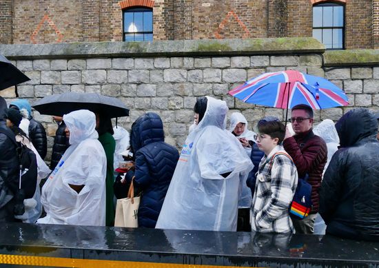 Visitors Queue Get Windsor Castle On Editorial Stock Photo - Stock ...