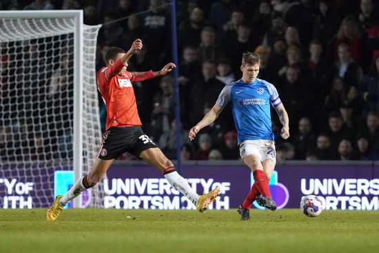 Portsmouth Defender Sean Raggett During Efl Editorial Stock Photo ...