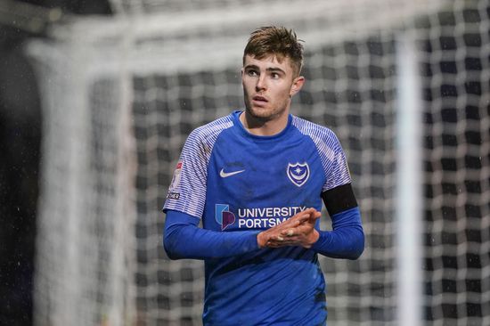 Portsmouth Defender Zak Swanson During Efl Editorial Stock Photo ...
