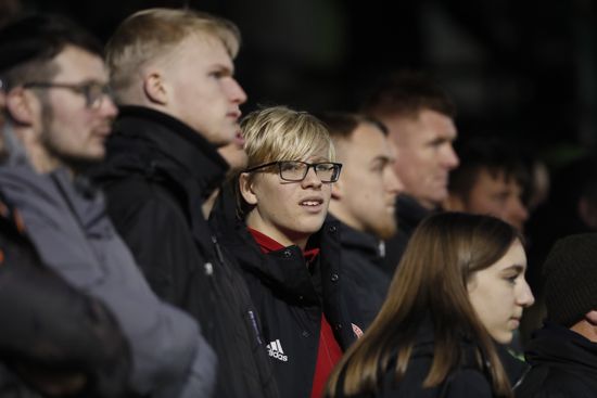 Forest Green Rovers Fans During Efl Editorial Stock Photo - Stock Image ...