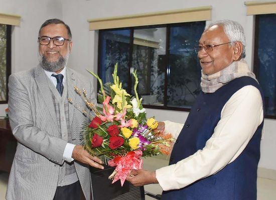 Bihar Chief Secretary Amir Subhani Greets Editorial Stock Photo - Stock ...