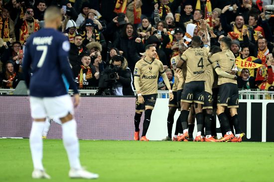 Lens Players Celebrate Their Third Goal Editorial Stock Photo - Stock ...