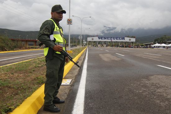 Member Venezuelan National Guard Guards Atanasio Editorial Stock Photo ...