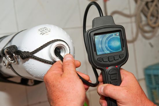 Checking Visual Inspection Mini Camera Display Editorial Stock Photo ...