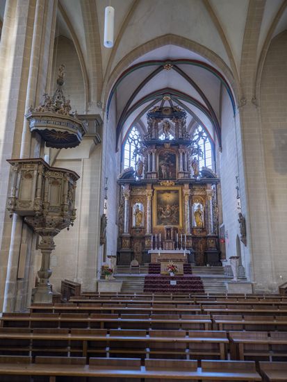 Pulpit High Altar Catholic Parish Church Editorial Stock Photo - Stock ...