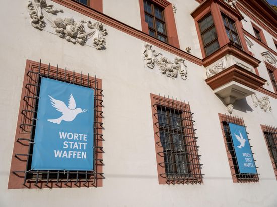 Banners Saying Words Not Weapons Front Editorial Stock Photo - Stock ...