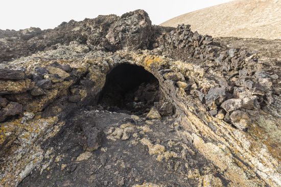 Holes Caused By Air Pockets Lava Editorial Stock Photo - Stock Image ...