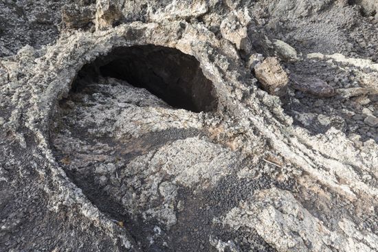 Holes Caused By Air Pockets Lava Editorial Stock Photo - Stock Image ...