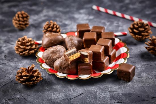 German Traditional Sweets Called Dominosteine Food Editorial Stock ...
