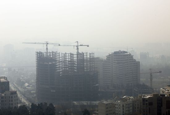 Smog Obscures Skyline Tehran Iran 02 Editorial Stock Photo - Stock ...