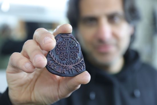 Wassim Razzouk Holds Ancient Tattoo Stamp Editorial Stock Photo - Stock ...
