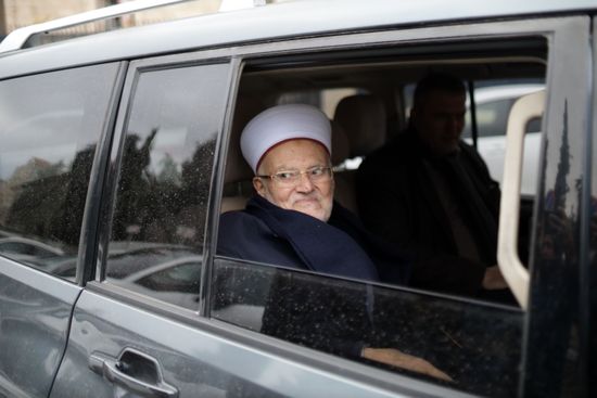 Sheikh Ekrima Said Sabri Former Grand - Foto de stock de contenido ...