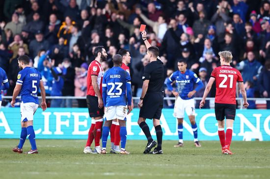 Sending Off Referee Declan Bourne Shows Editorial Stock Photo - Stock ...