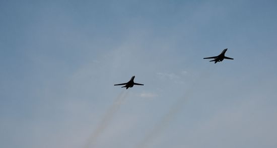 B1b Lancer Bomber Rose Parade Flyover Editorial Stock Photo - Stock ...