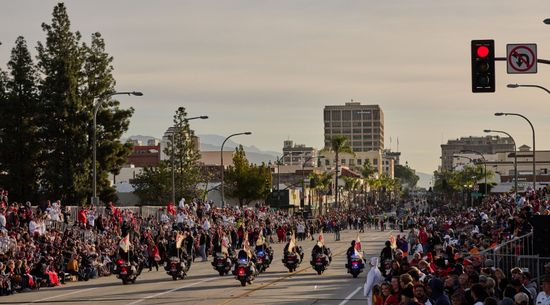 Pasadena City Motorcycle Police Rose Parade Editorial Stock Photo ...