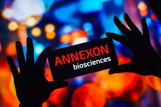 This Photo Illustration Annexon Logo Displayed Editorial Stock Photo ...