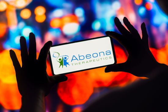 This Photo Illustration Abeona Therapeutics Logo Editorial Stock Photo ...