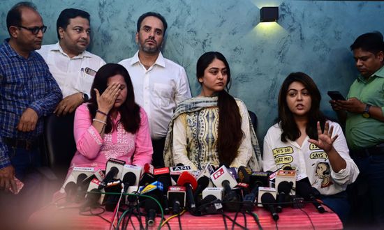 Sisters Falak Naaz Shafaq Naaz His Editorial Stock Photo - Stock Image ...
