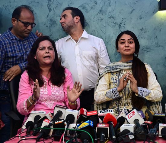Sisters Falak Naaz Shafaq Naaz His Editorial Stock Photo - Stock Image ...
