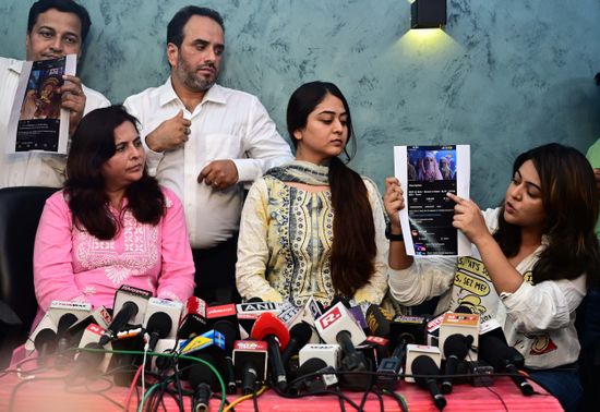 Sisters Falak Naaz Shafaq Naaz His Editorial Stock Photo - Stock Image ...