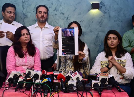 Sisters Falak Naaz Shafaq Naaz His Editorial Stock Photo - Stock Image ...