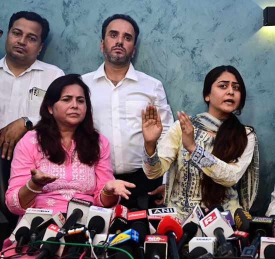 Sisters Falak Naaz Shafaq Naaz His Editorial Stock Photo - Stock Image ...