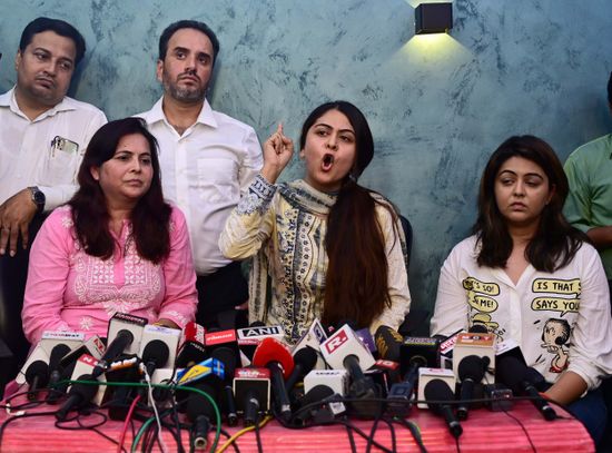 Sisters Falak Naaz Shafaq Naaz His Editorial Stock Photo - Stock Image ...