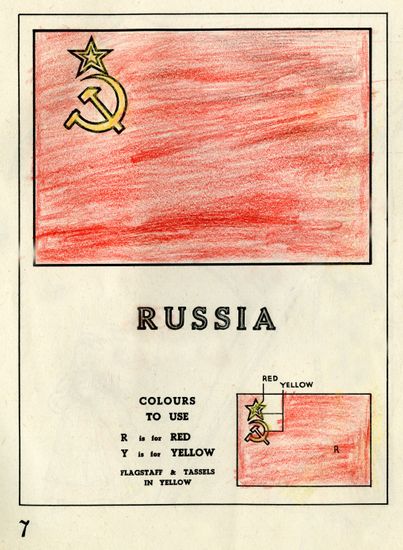 Colouring Page Victory Paint Book Soviet Editorial Stock Photo - Stock ...