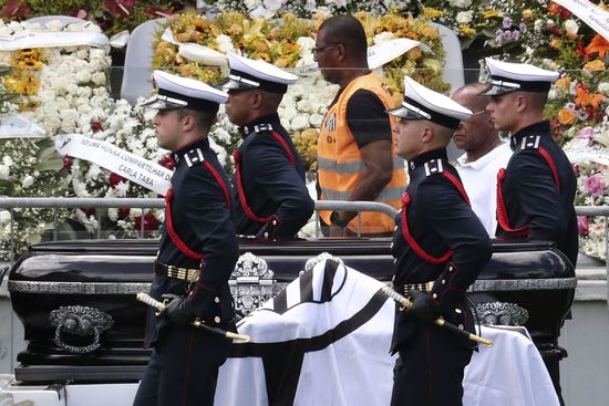 Members Honor Guard Carry Coffin Body Editorial Stock Photo - Stock ...