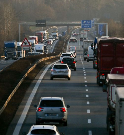 Traffic On A13 Motorway Near Berlin Editorial Stock Photo - Stock Image ...