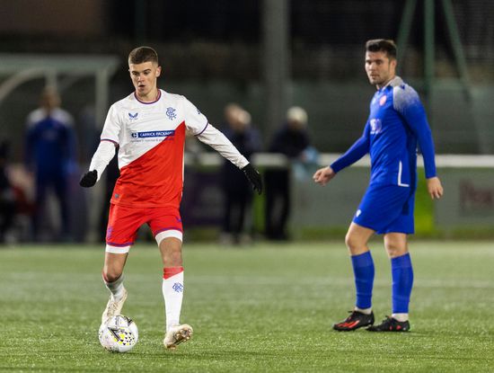 Rangers B Team Midfielder Mackenzie Strachan Editorial Stock Photo ...