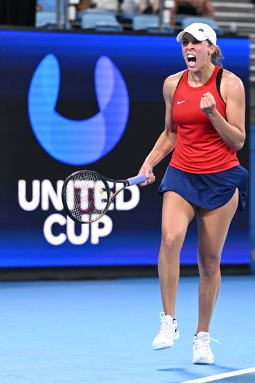 Madison Keys Usa Celebrates After Her Editorial Stock Photo - Stock ...